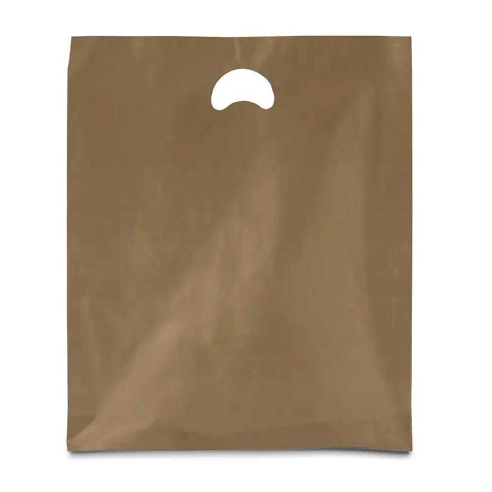 Gold Biodegradable Plastic Carrier Bags| Rocaba Packaging